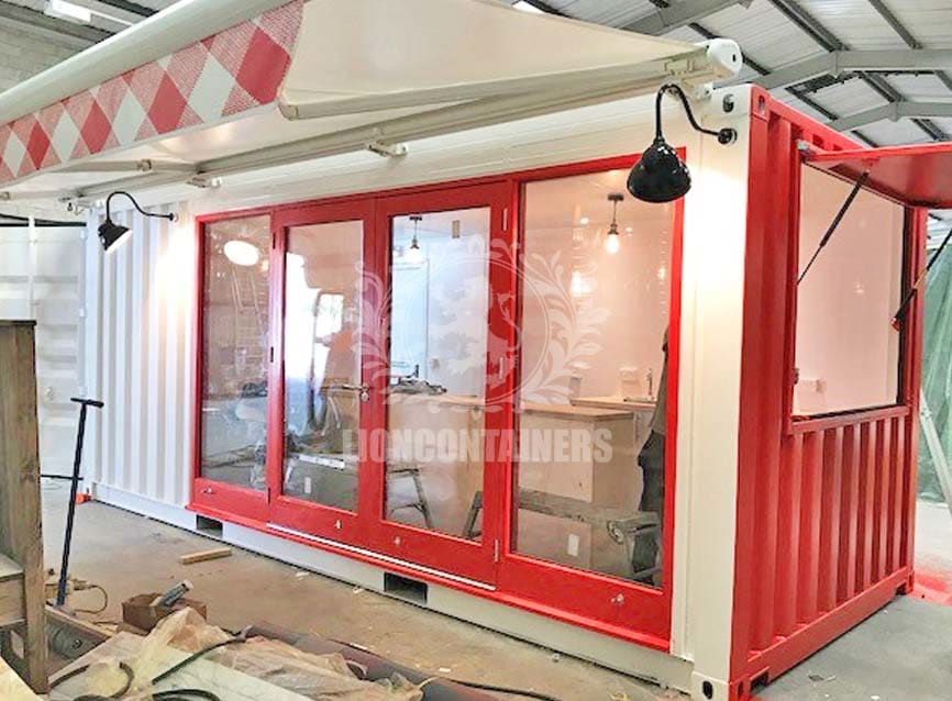 Mobile Pop Up Coffee Shop Container Case Study | Lion Containers Ltd