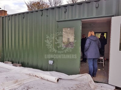 Shipping Container Classroom With Low U Values | Lion Containers Ltd