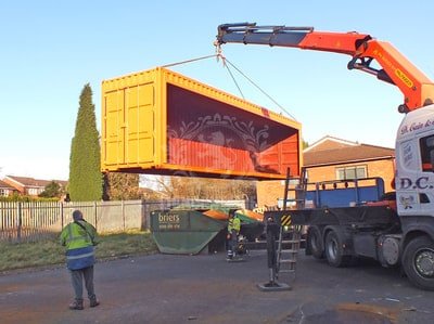 40ft x 16ft Open Space Storage Container Case Study | Lion Containers Ltd
