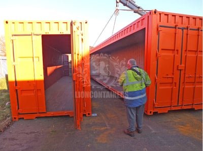40ft x 16ft Open Space Storage Container Case Study | Lion Containers Ltd