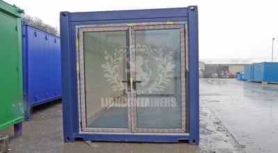 Cladded Primary School Classroom Container With Bi-Folding Doors - Lion ...