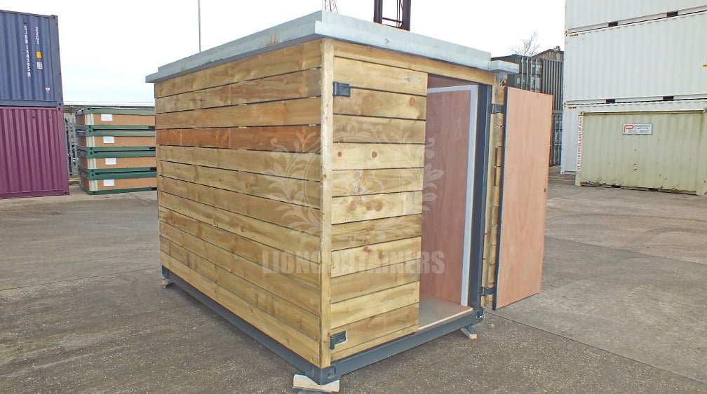 Custom Built Cladded Containers with Sliding Door, Electrics and Living ...