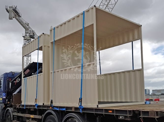Container Smoking Shelters And Store Rooms For Energy Project Case ...