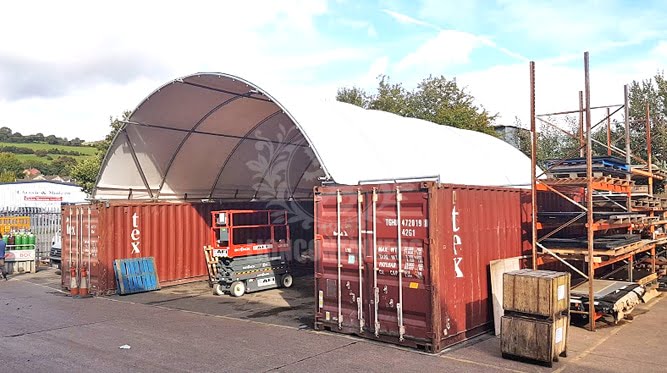 Container Canopy for Delivery Vehicle Shelter Case Study | Lion ...
