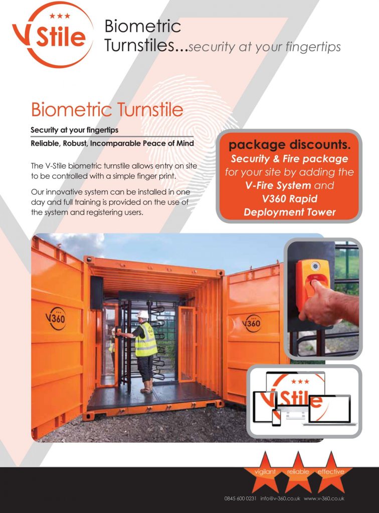 10ft Biometric Turnstile Container Case Study | Lion Containers Ltd