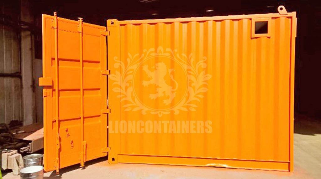 10ft Biometric Turnstile Container Case Study | Lion Containers Ltd