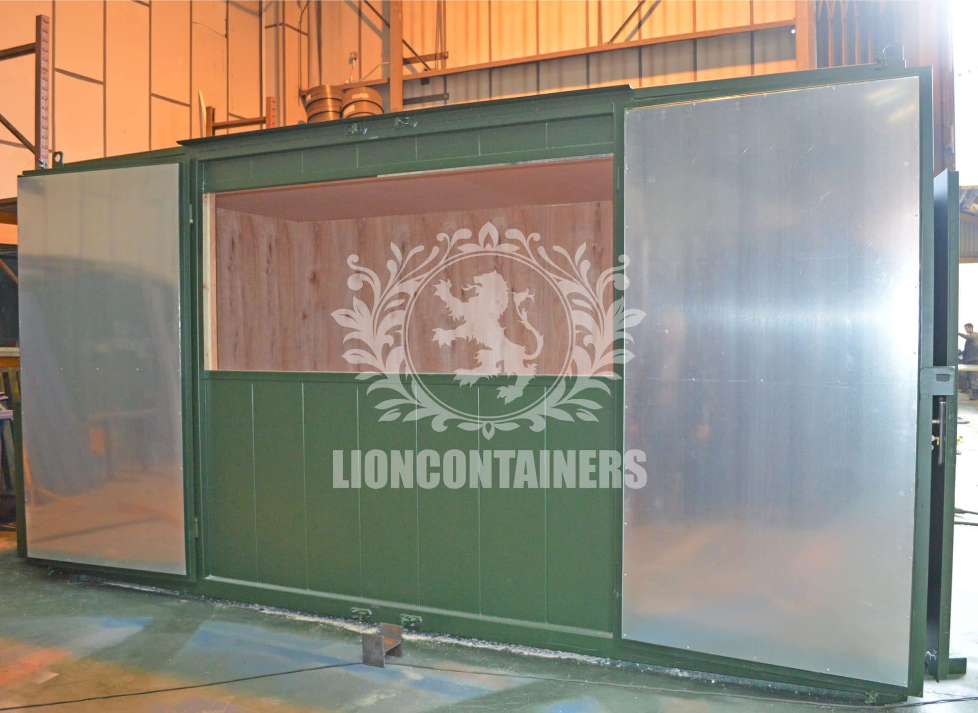 16ft Catering Container with Serving Hatch Case Study | Lion Containers Ltd