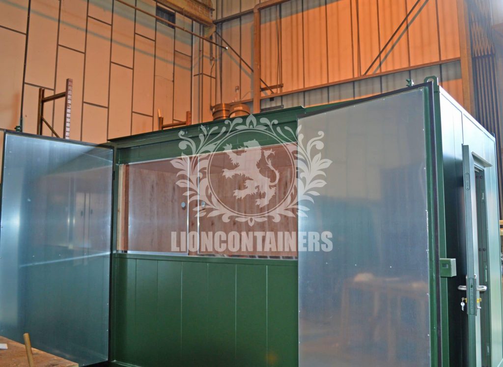 16ft Catering Container with Serving Hatch Case Study | Lion Containers Ltd
