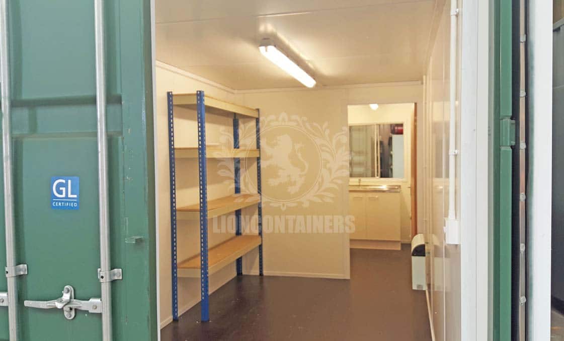20ft Canteen, WC and Storage Container Case Study | Lion Containers Ltd