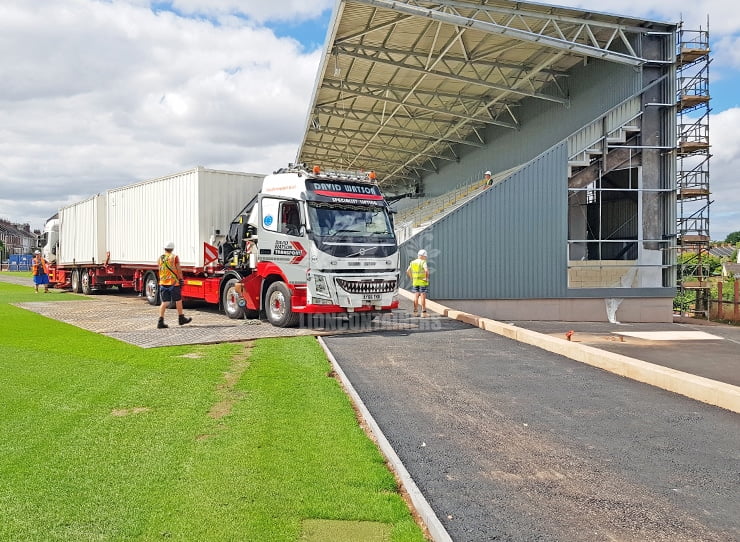 Exeter Football Club Container Toilet and Refreshment Facilities - Lion ...