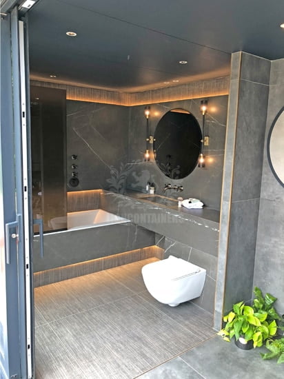 20ft Pop Up Bathroom Showroom Container