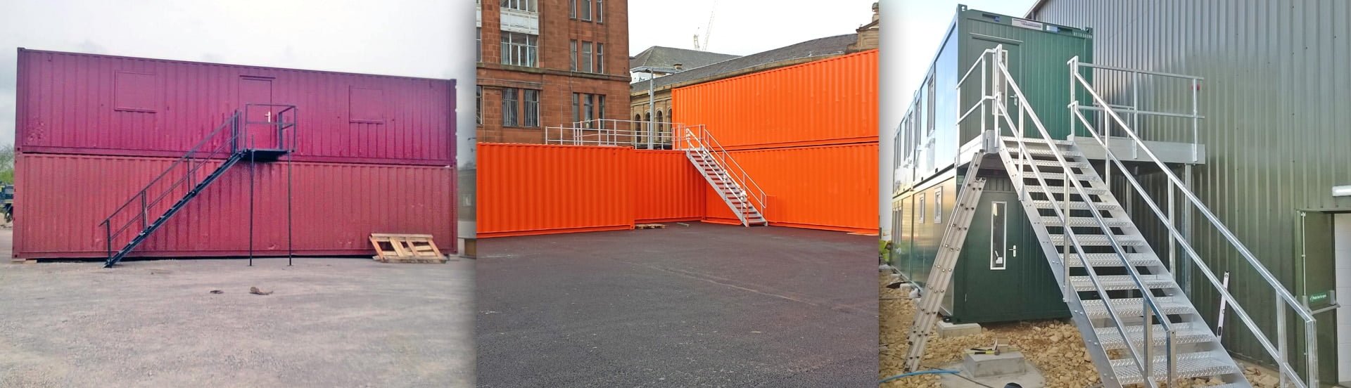 Containers with Staircases | Lion Containers Ltd