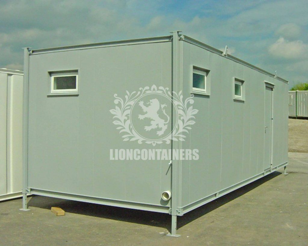 24ft Office and Canteen Custom Build Containers Case Study | Lion ...