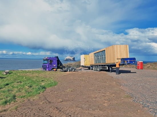 Cladded Coastal Shipping Container Café - Lion Containers Ltd