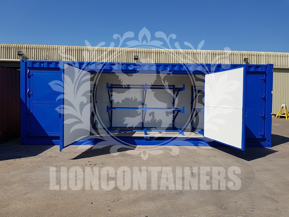 Custom 30ft with side opening doors Case Study - Lion Containers Ltd